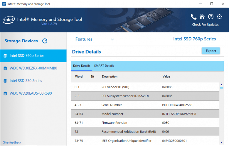 インテル Memory and Storage Tool 2.5 | ダウンロードと使い方 | ソフタロウ