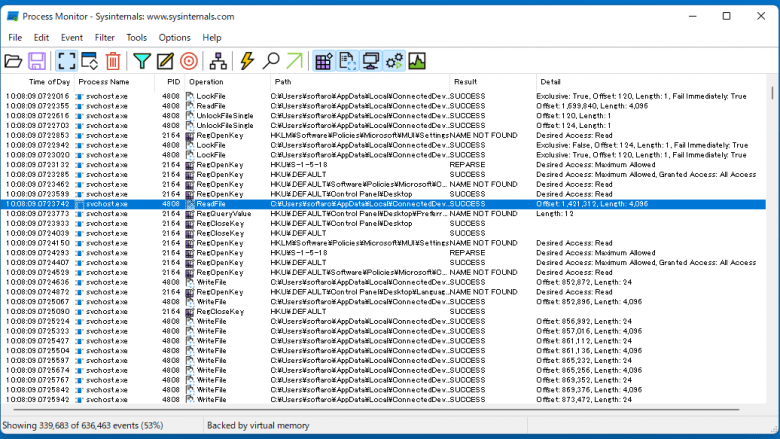 Process Monitor Portable 3.88 | ダウンロードと使い方 | ソフタロウ