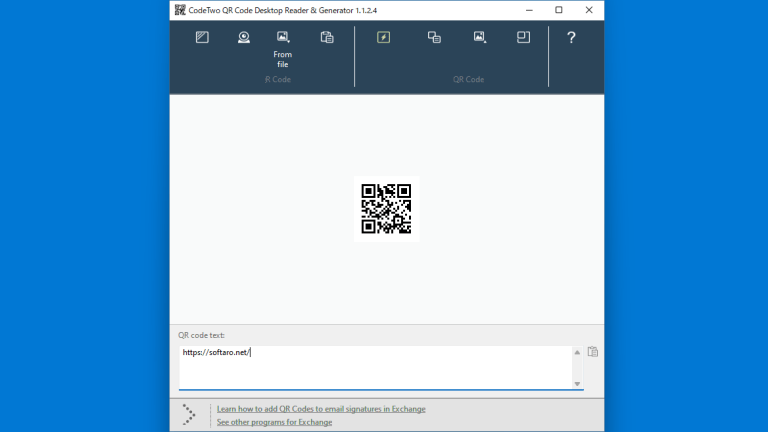 CodeTwo QR Code Desktop Reader & Generator 1.1.2.4 | ダウンロードと使い方 | ソフタロウ