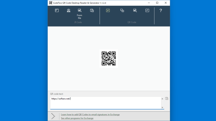 CodeTwo QR Code Desktop Reader & Generator 1.1.2.4 | ダウンロードと使い方 | ソフタロウ