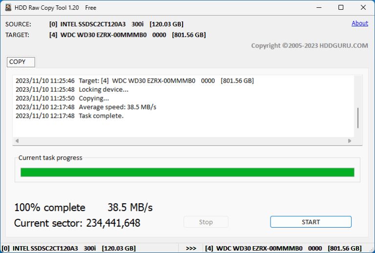 HDD Raw Copy Tool 1.20 / 2.6 | ダウンロードと使い方 | ソフタロウ