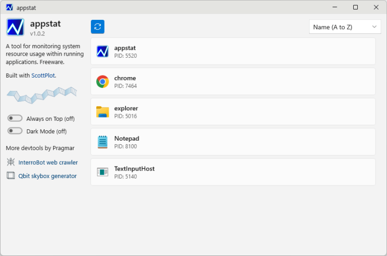 appstat 1.0.2 | ダウンロードと使い方 | ソフタロウ